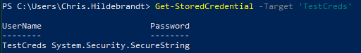 Using Windows Credential Manager with Powershell. – childebrandt42